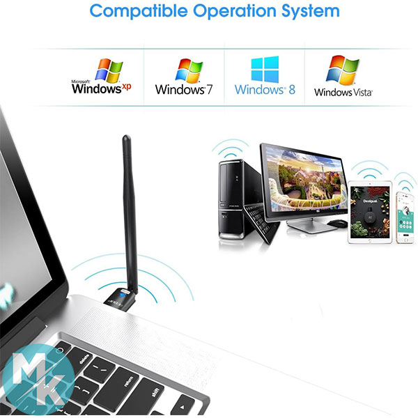 دانگل گیرنده وای فای برند EDUP مدل 8811CU » مرزکده